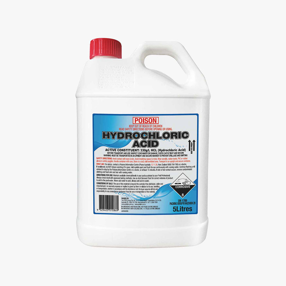 Hydrochloric Acid 5lt – Yarra Blue Pool & Spa Shop